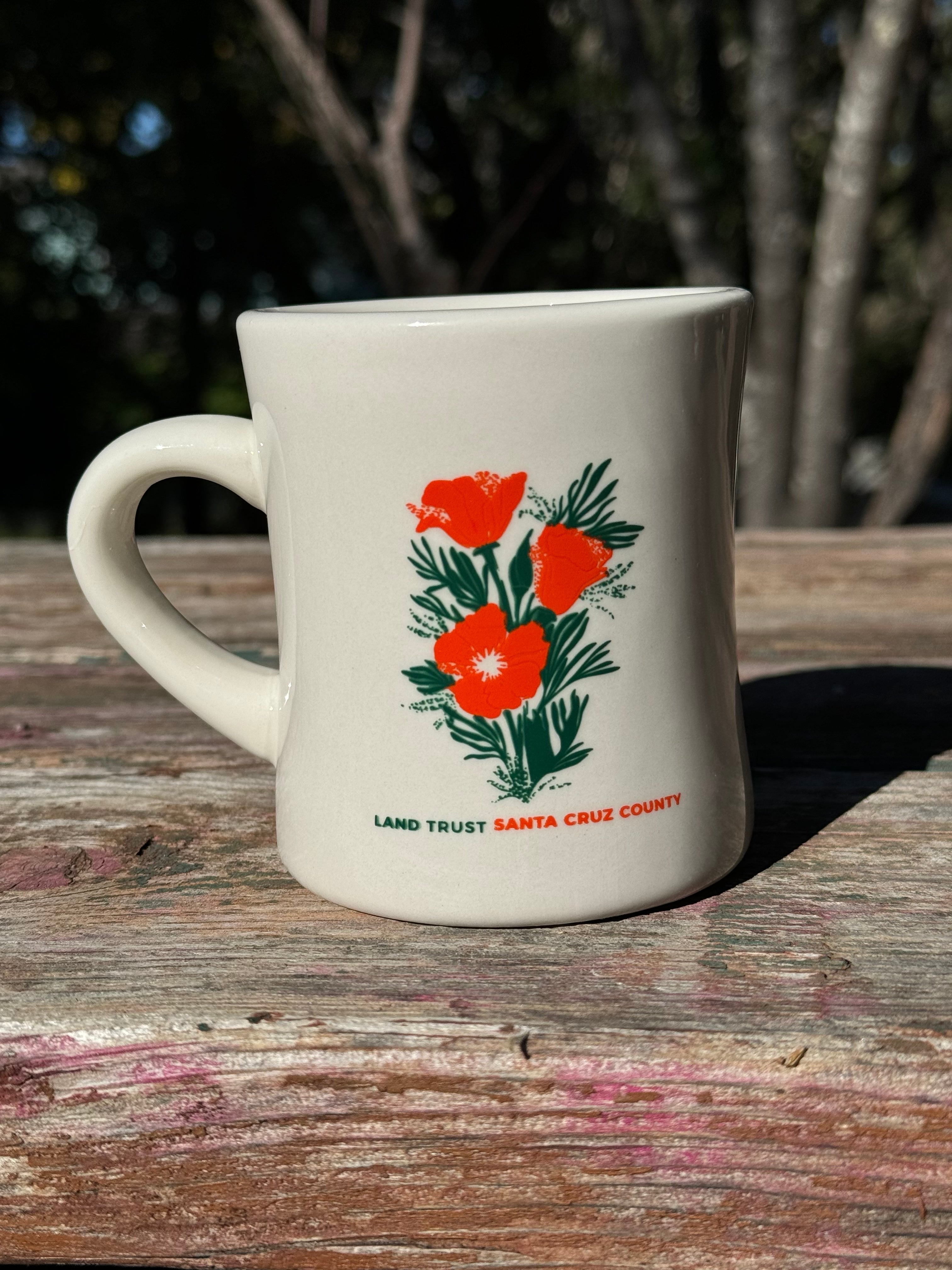 California Poppy Mug [Pick-up Only] – Land Trust Santa Cruz County